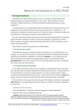 Manual HEC-RAS basico - Julio 2007 Manual introductorio a HEC-RAS ...