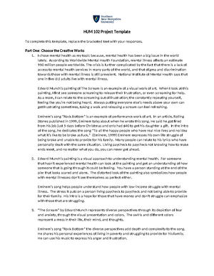 HUM 102 Module Four Project Draft Template - HUM 102 Module Four ...