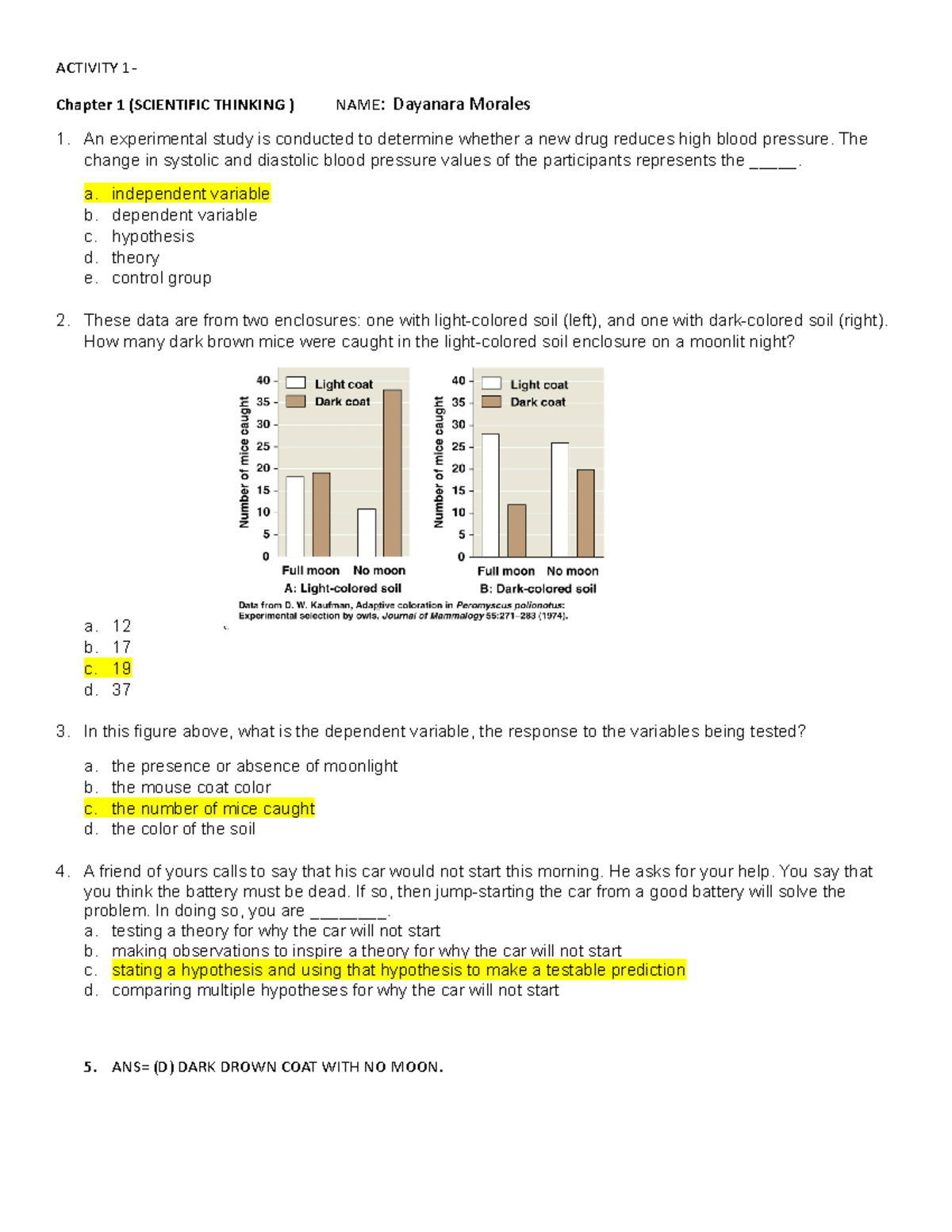 Activity 1-Ch 1-2 - week assignment - ACTIVITY 1- Chapter 1 (SCIENTIFIC ...