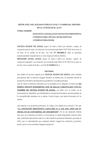 Respuesta Demanda DE Divorcio-JUAN DE DIOS Condori - SEÑORA JUEZ DE ...