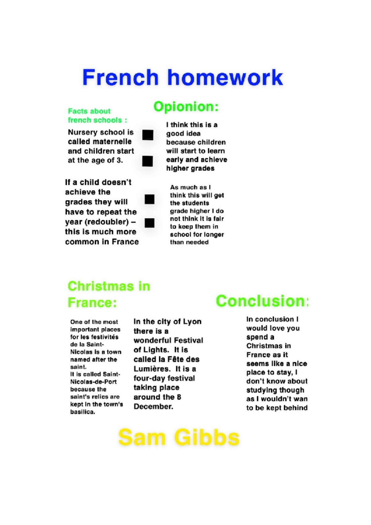 French hw - Studocu