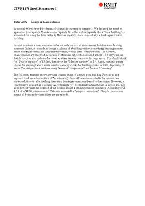 Interim Design Report SS1 - STEEL STRUCTURES 1 Design Report Edward ...