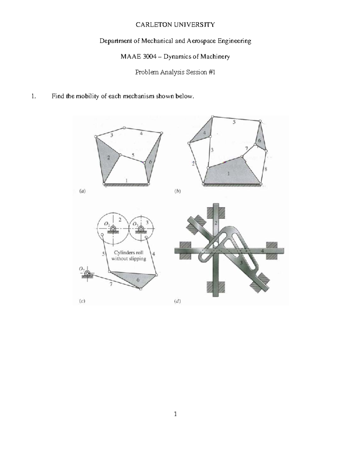 PA Session 1 - CARLETON UNIVERSITY Department of Mechanical and ...