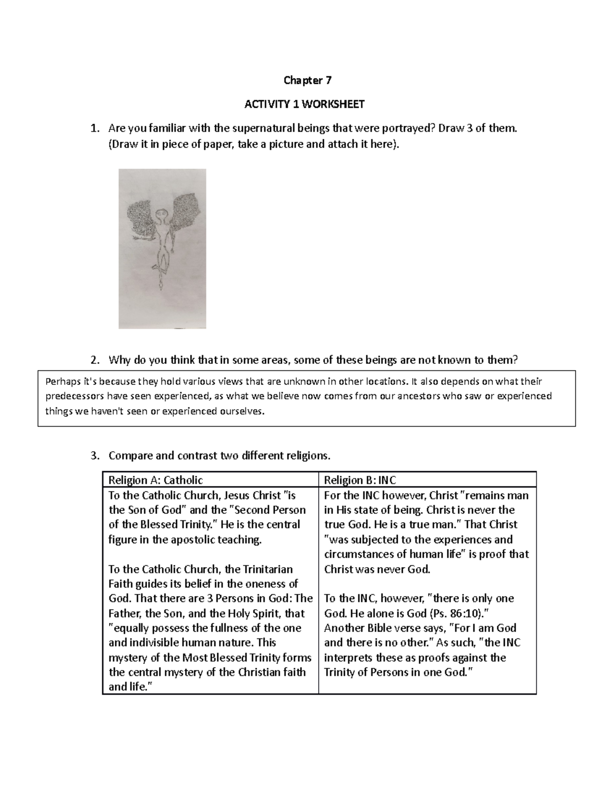 Answer Sheet Chapter 7dd - Chapter 7 ACTIVITY 1 WORKSHEET 1. Are you ...