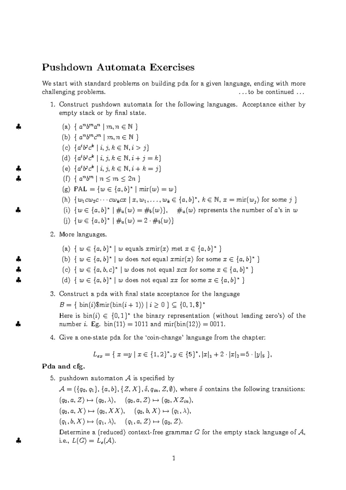 Ilovepdf merged+ - This is my homework - Pushdown Automata Exercises We ...