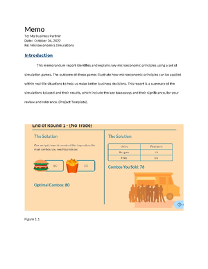 ECO201 Module 4-2 Simulation Checkpoint - Competitive Markets and ...