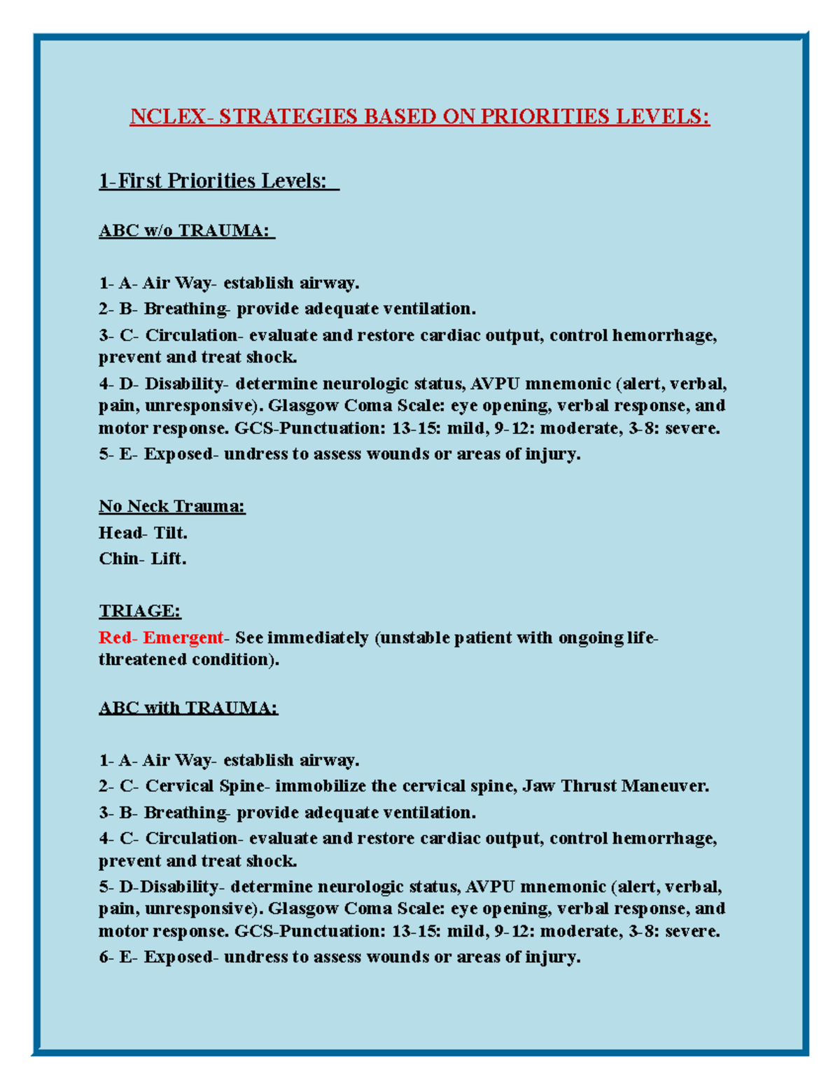 RN-Strategies Tools - Strategies - NCLEX- STRATEGIES BASED ON ...