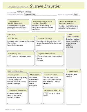 Pulm Edema - ATI High Acuity disorder - ACTIVE LEARNING TEMPLATES ...