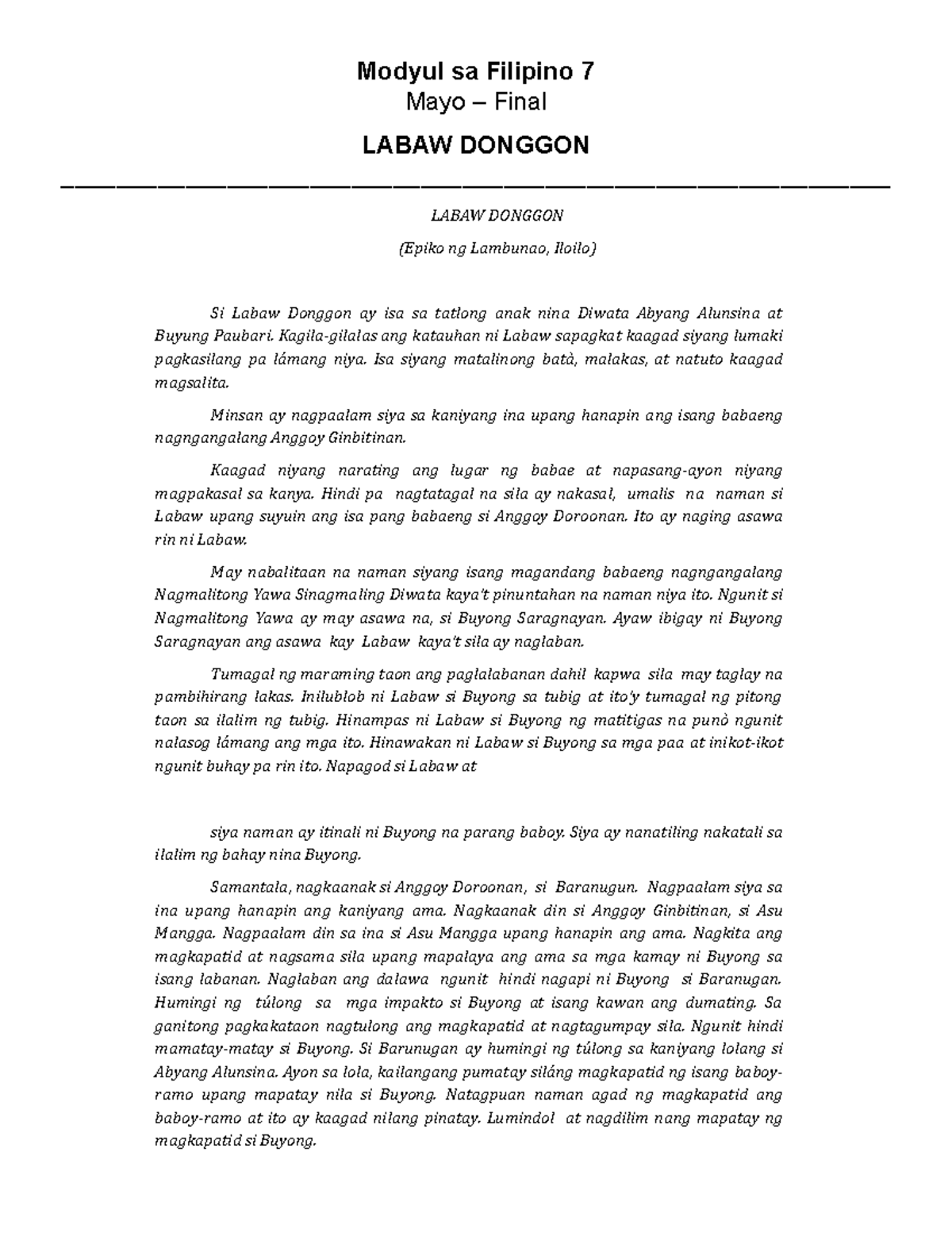 Modyul sa Filipino 7 - 27554454%2C27554470%2C27554474%2C27554461 ...