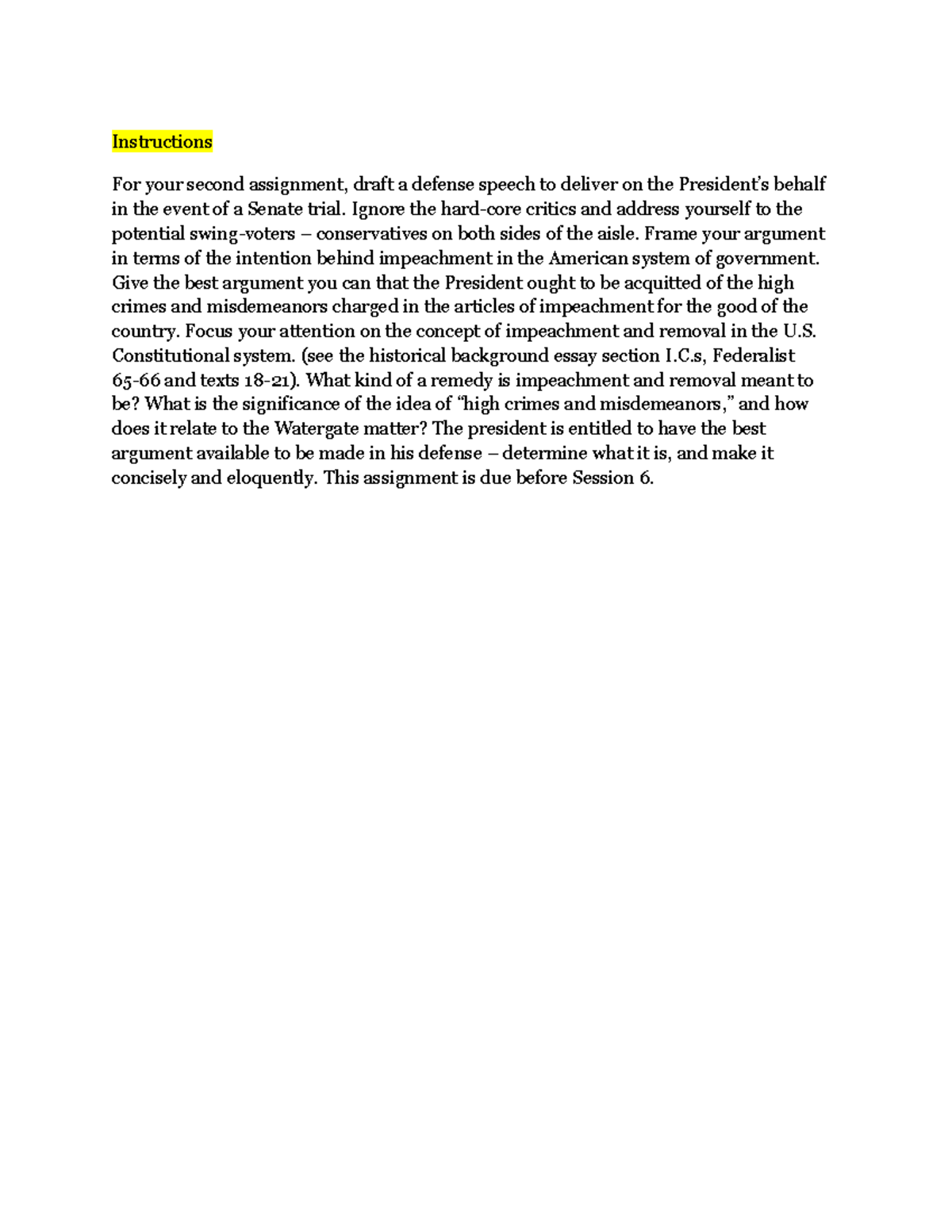 RTTP assignment #2 - Instructions For your second assignment, draft a ...