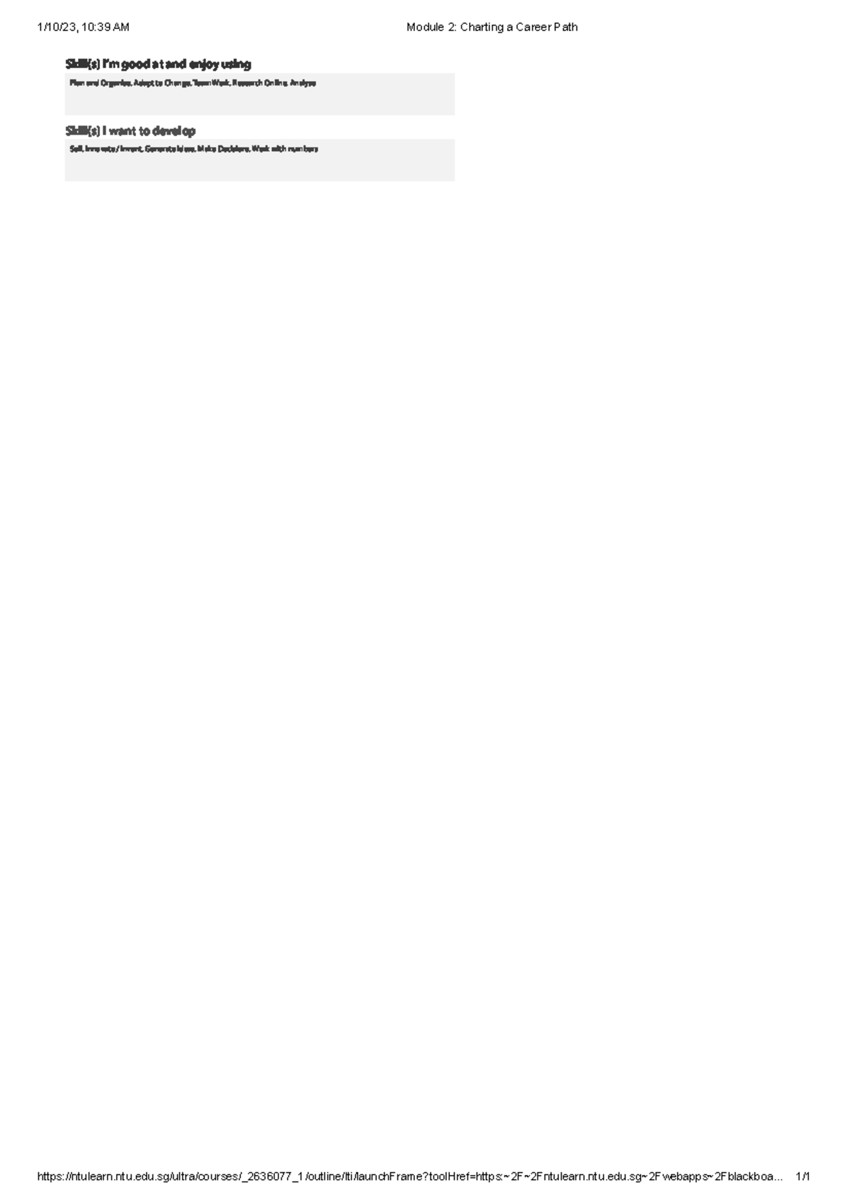 Motivated Skills - asdasdasdas - 1/10/23, 10:39 AM Module 2: Charting a ...