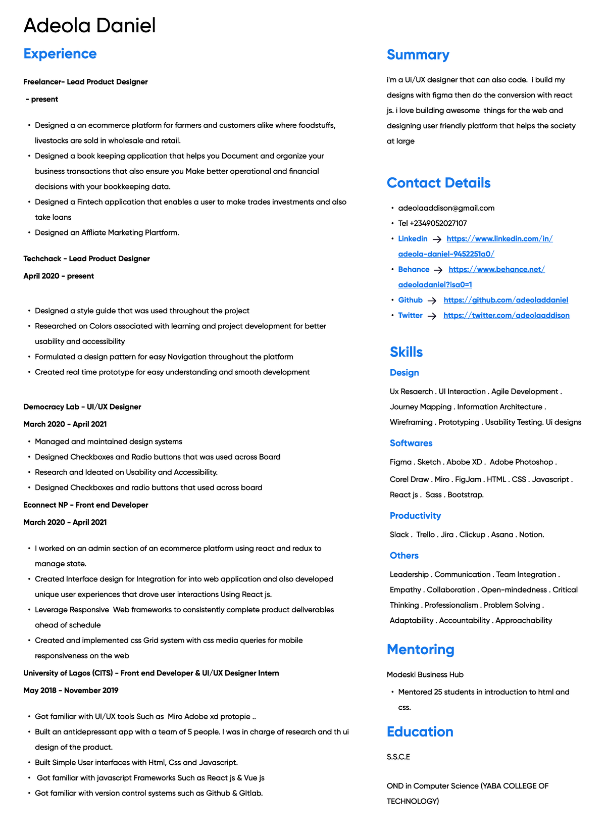 Adeola CV - How to write practical CV - Rt=rEZmgZf =F jpphe/bpam9pe:m ...