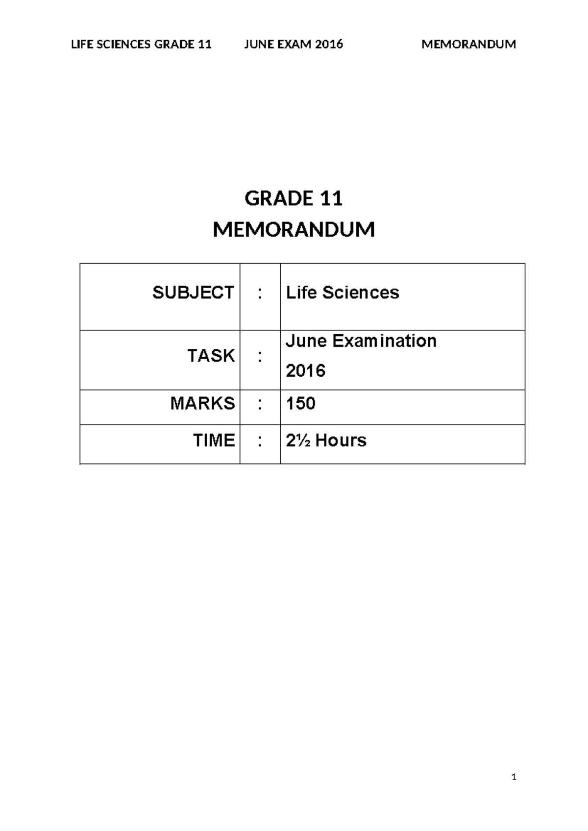 D12-LFSC Gr11-JUNE-2016-MEMO-2 - GRADE 11 MEMORANDUM SUBJECT : Life ...