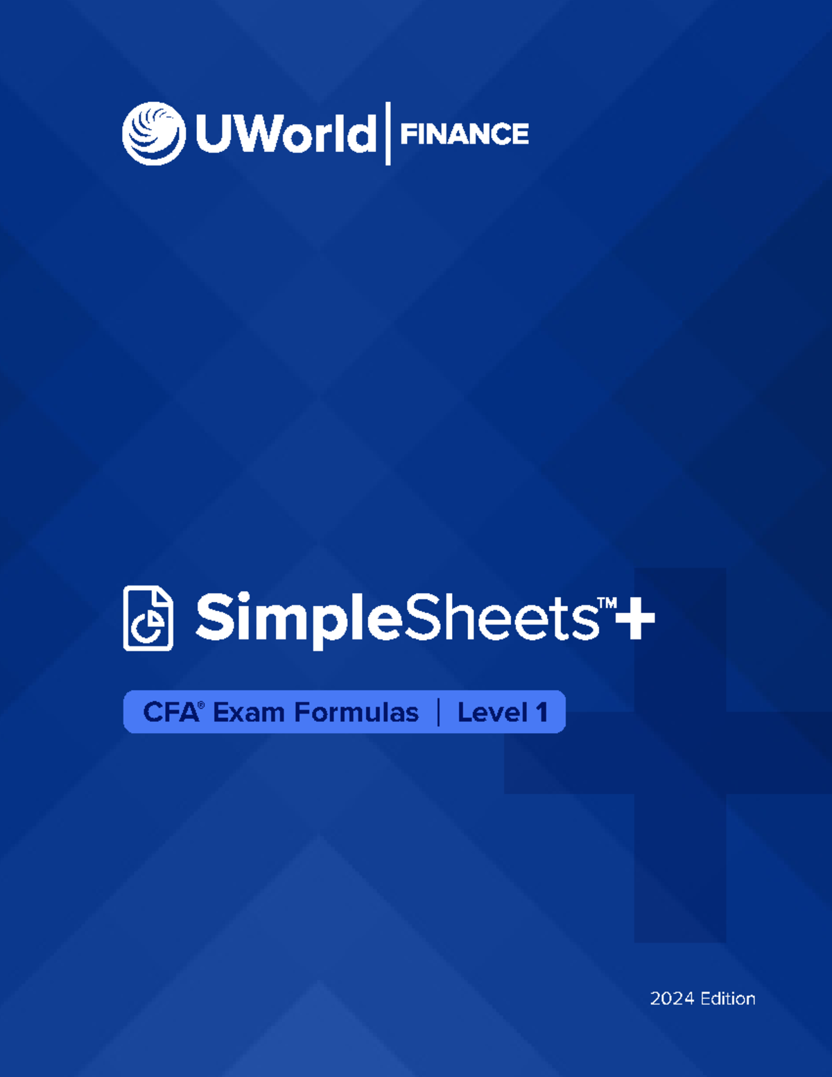 Formulla sheet - 2024 Edition CFA ® Exam Formulas | Level 1 Common ...