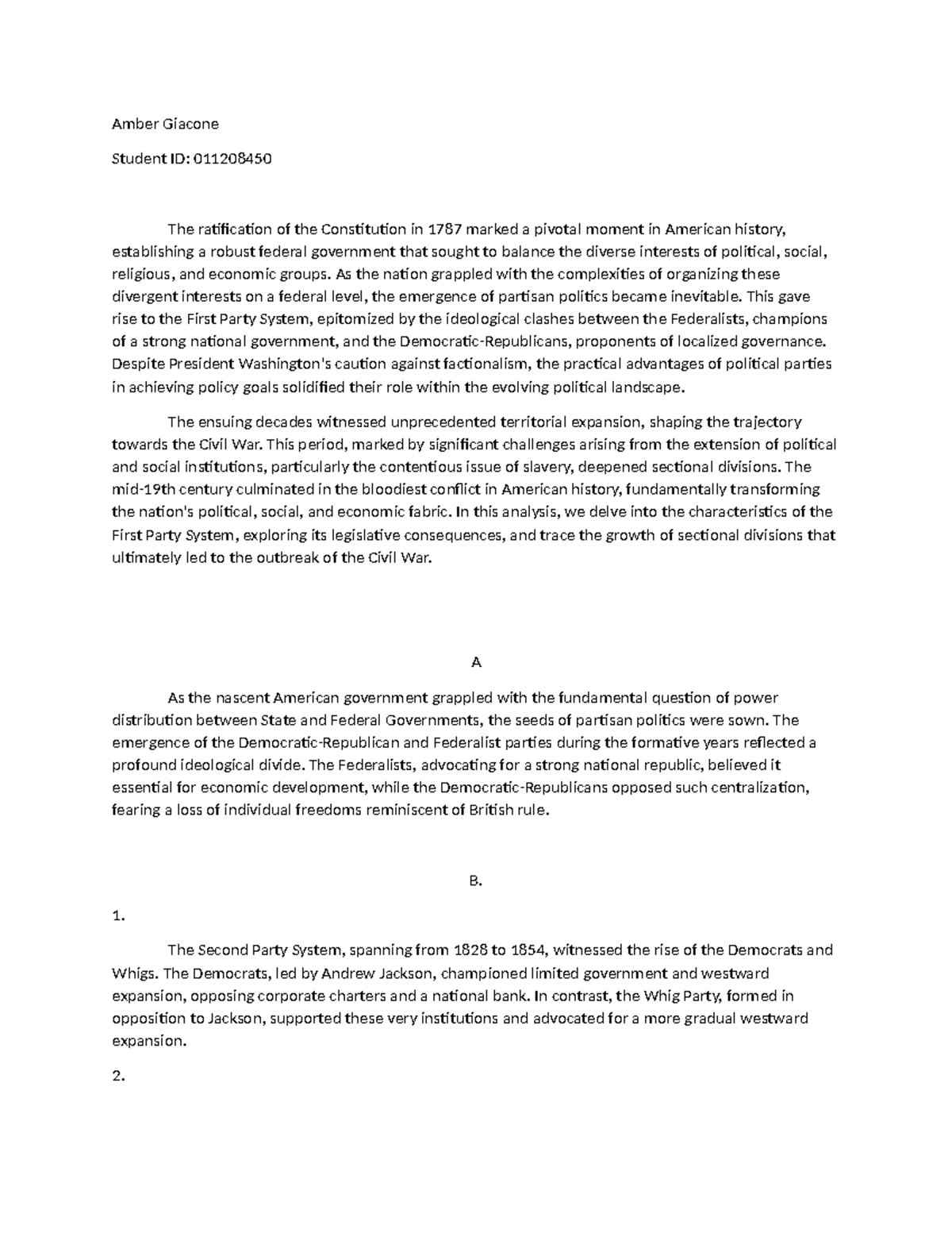 Task 2 rewrite - Task 2 - Amber Giacone Student ID: 011208450 The ...