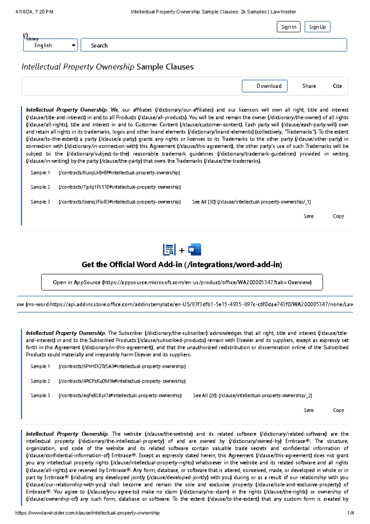 Intellectual Property Ownership Sample Clauses 2k Samples Law Insider ...