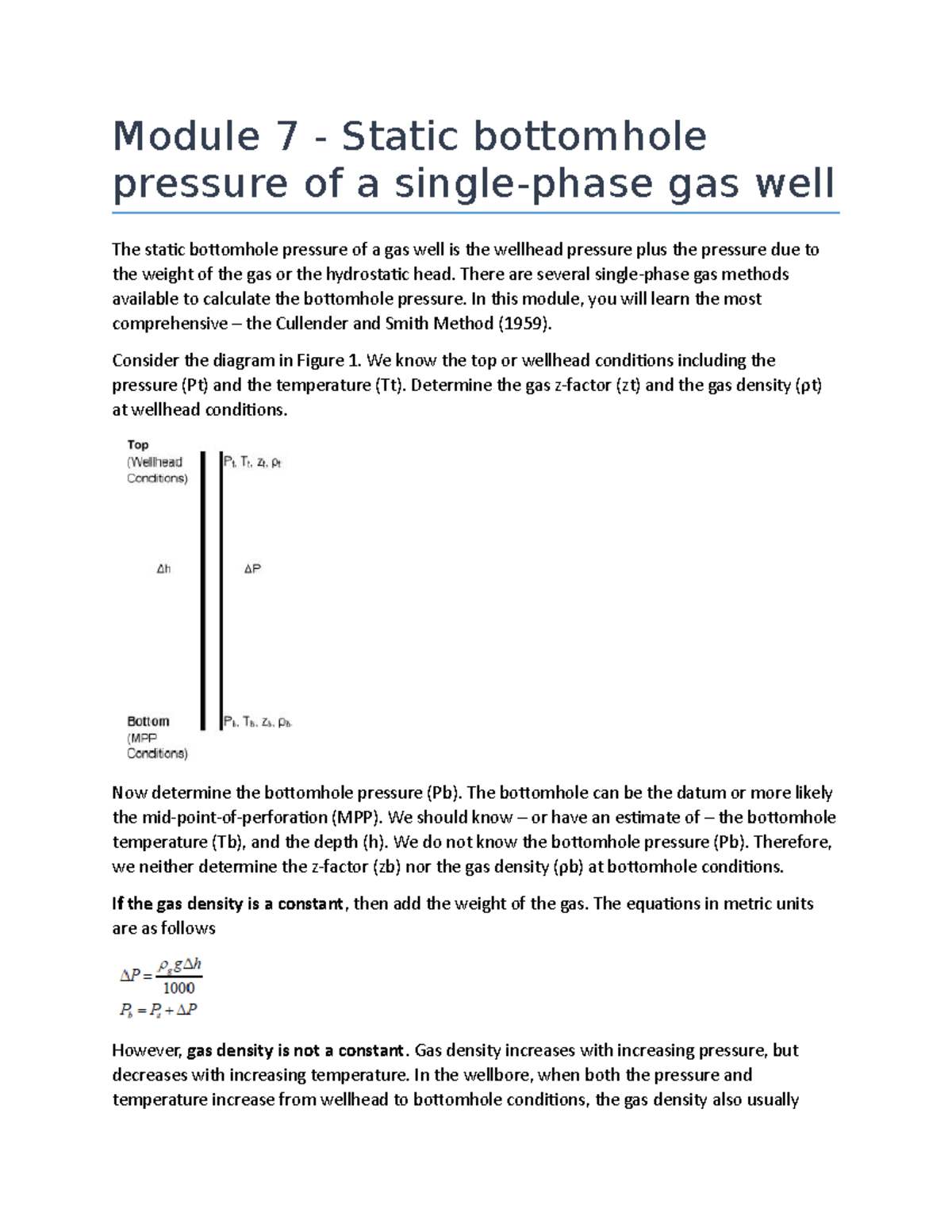 RESR 344 Module 7 - Cullender and Smith Method - RESR344 - SAIT Polytechnic - Studocu