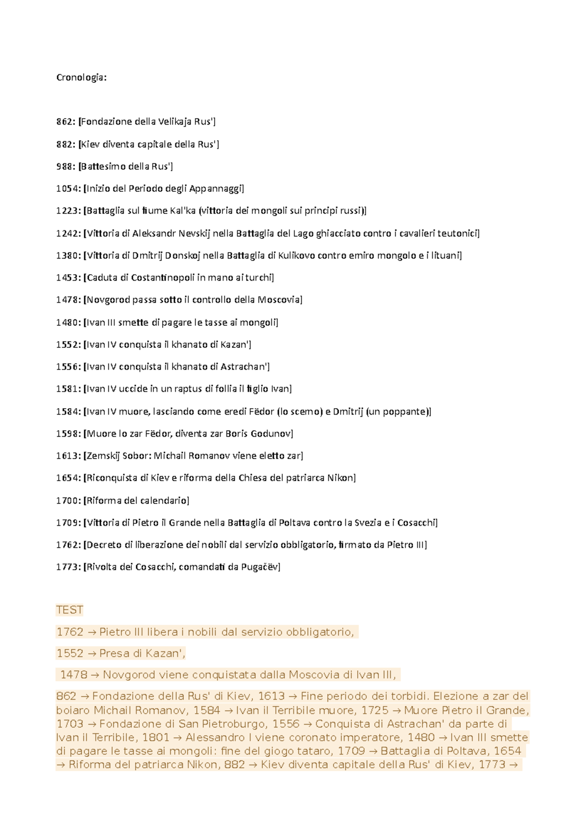 Cronologia Storia Russia - Cronologia: 862: [Fondazione della Velikaja ...