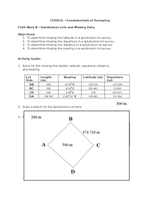 Group 2 Activity 10 Compound Reverse Curve - CE0015L – Fundamentals of ...