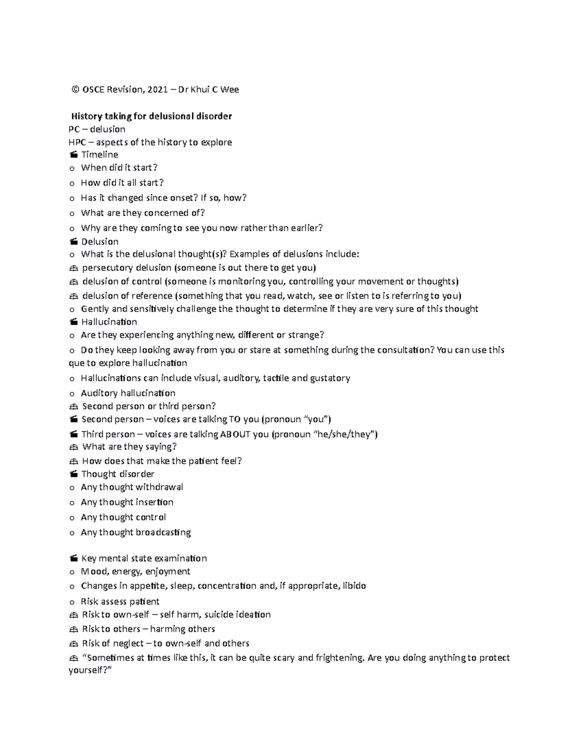 OSCE Revision - Are you doing anything to protect yourself?” © OSCE ...