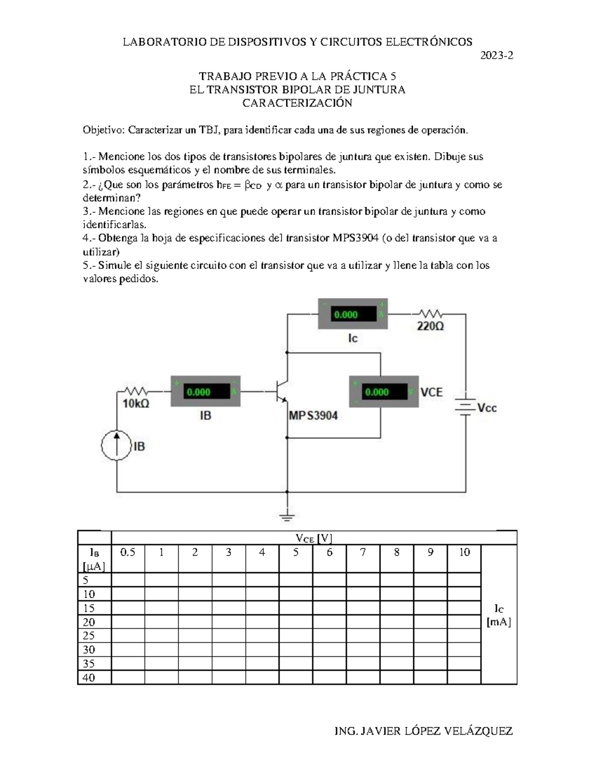 Trabajo Previo A LA Practica 52023-2 - LABORATORIO DE DISPOSITIVOS Y CIRCUITOS ELECTRÓNICOS 2023 ...