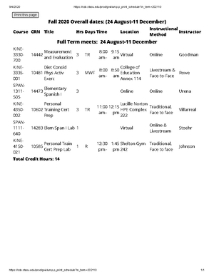 Ch. 3 Activity KINE 4350-002 - Name: Jaycie Williams_ KINE 4350 – 002 ...
