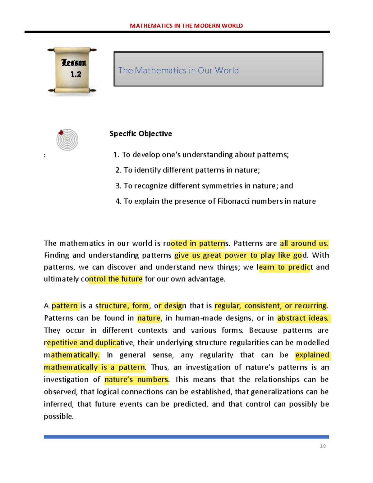 Lesson-1.2-The-Mathematics-in-Our-World - Lesson 1. 2 The Mathematics ...