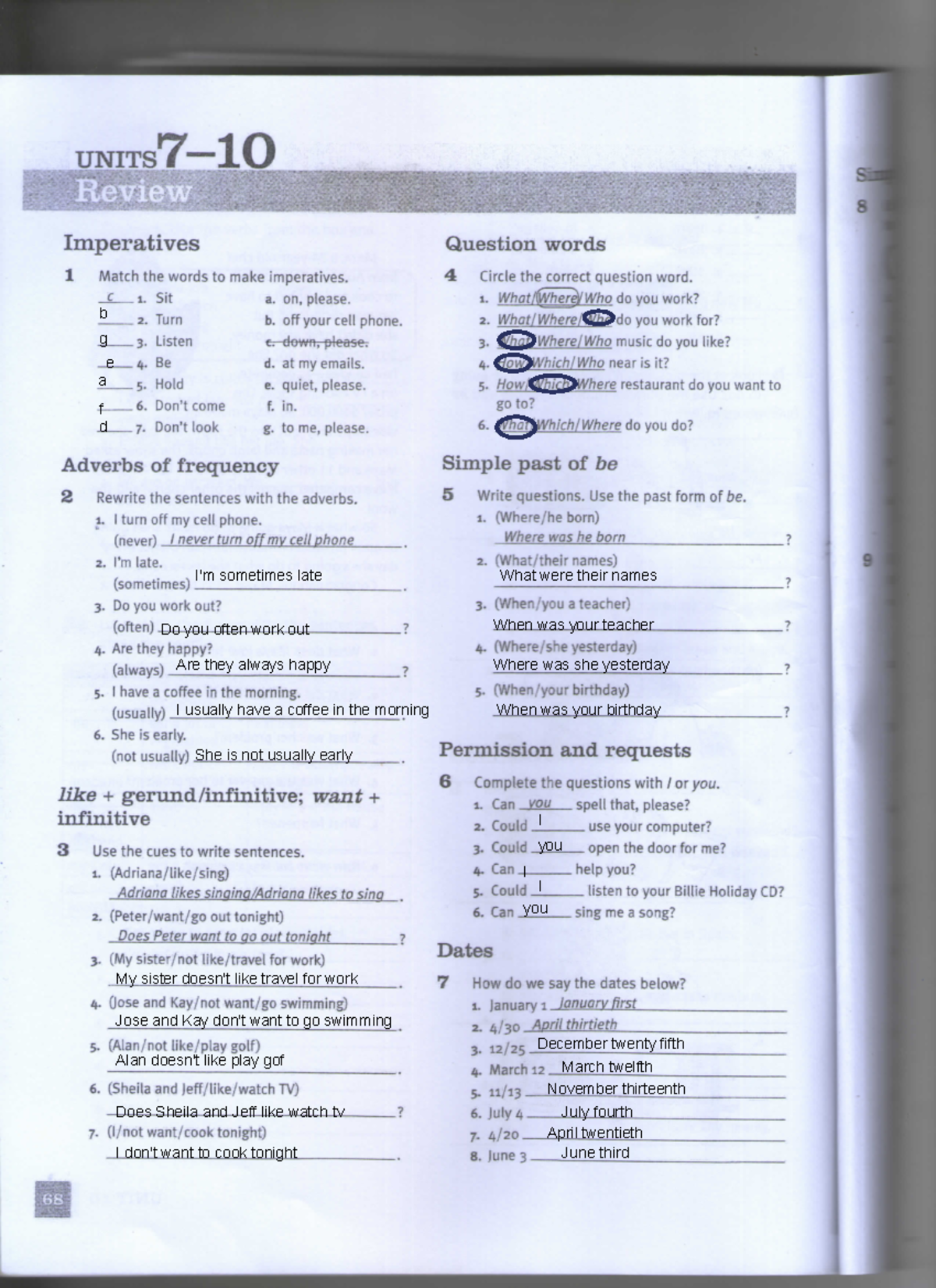 Vanessa Bohorquez - Inglés - U N I T S 7 - 1 0 I m p e r a t i v e s 1 ...