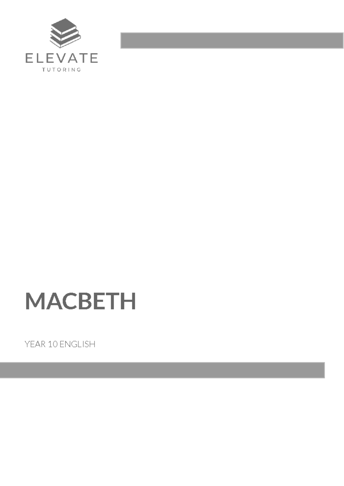 Y10-Macbeth - Macbeth - MACBETH YEAR 10 ENGLISH HISTORICAL CONTEXT When ...