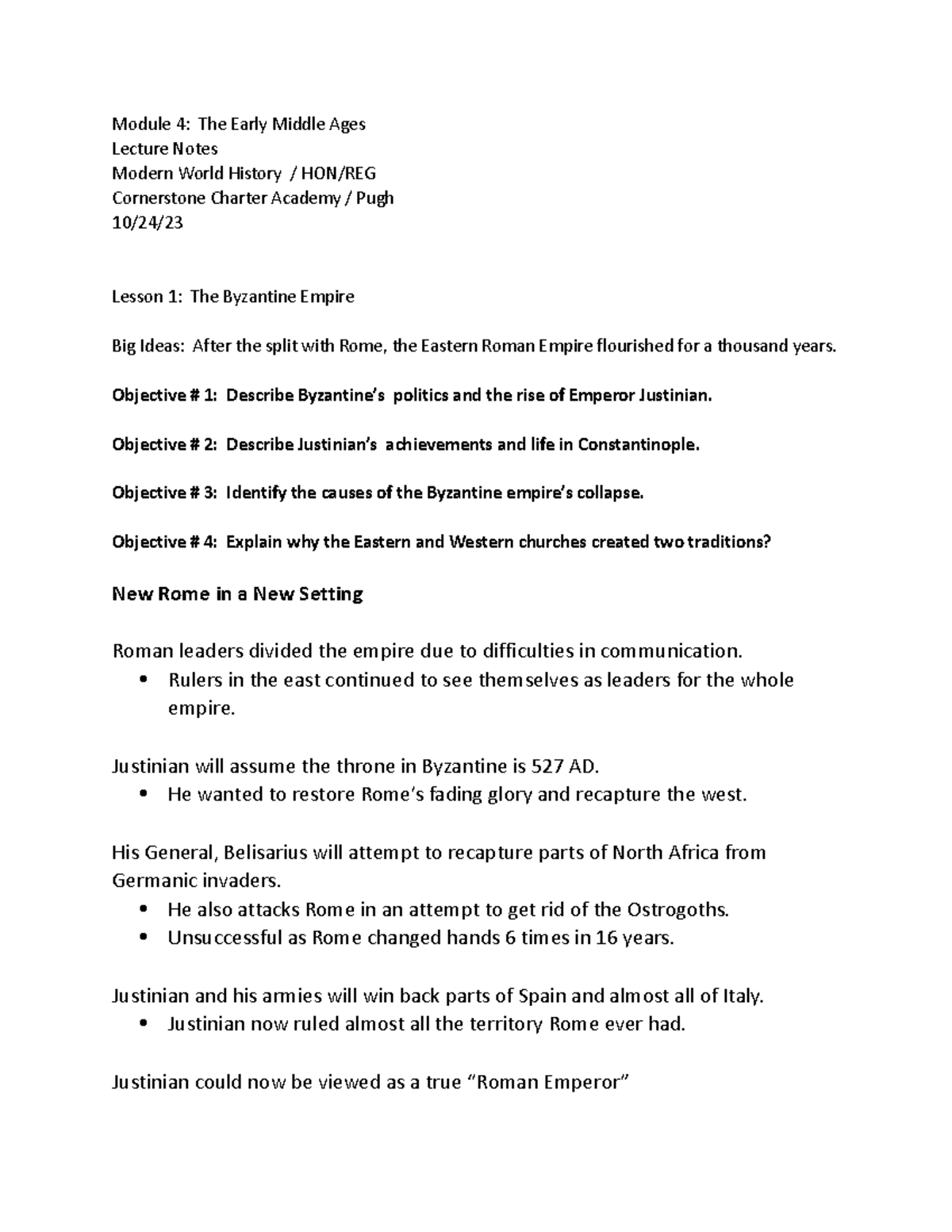 Module 4 The Muslim World - Module 4: The Early Middle Ages Lecture ...