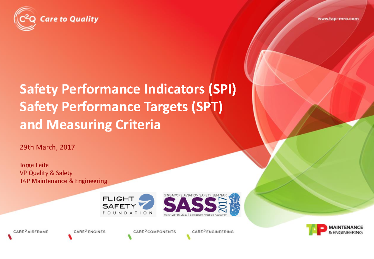 Safety Performance Indicators SPI Safety - Safety Performance ...