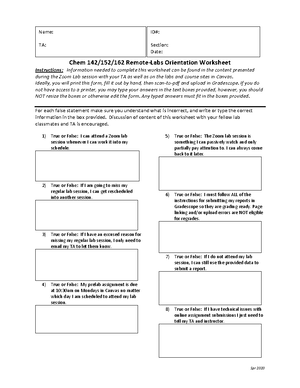 Chem 162 lab 3 - 162 Lab 3 Part II "TAKE-HOME" Report: Intermolecular ...