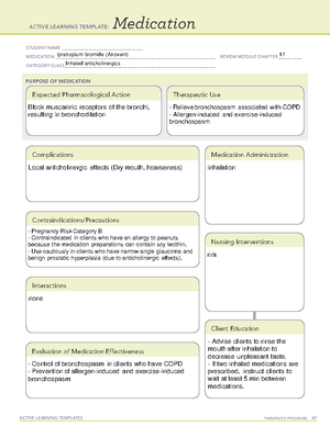 Montelukast (Singulair) - ACTIVE LEARNING TEMPLATES THERAPEUTIC ...