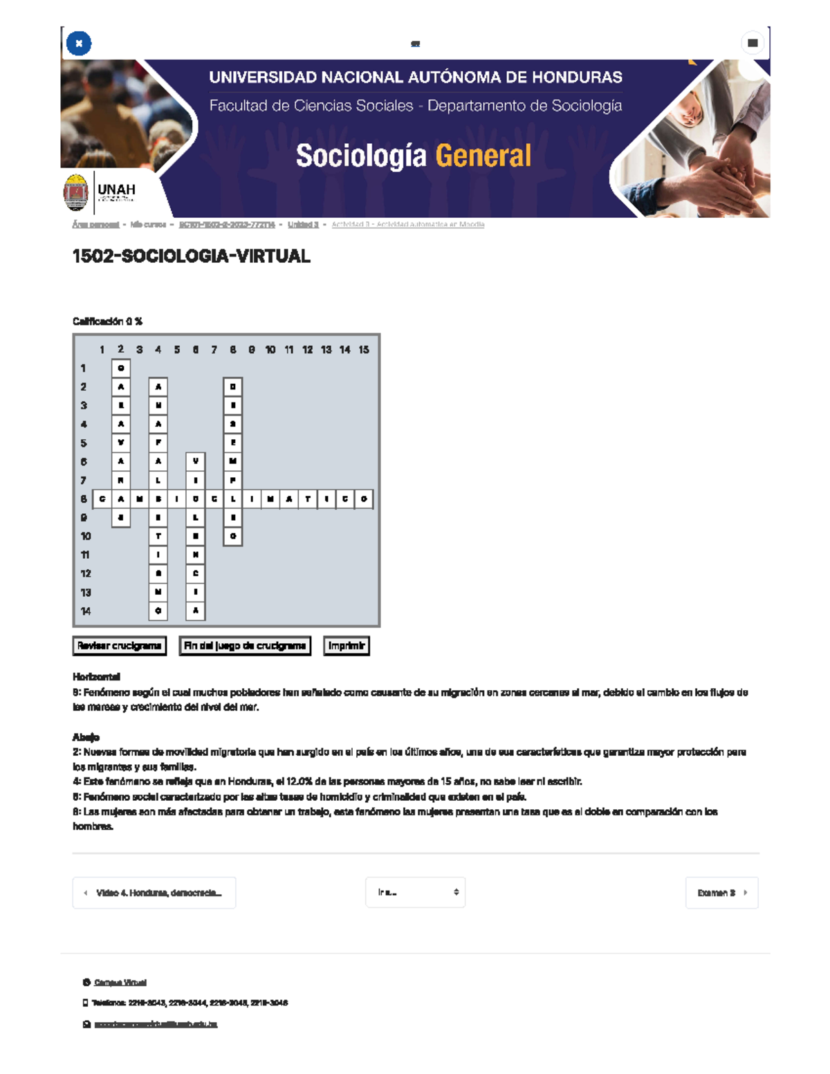 Actividad 9 - Actividad automática en Moodle - Sociologia - Studocu