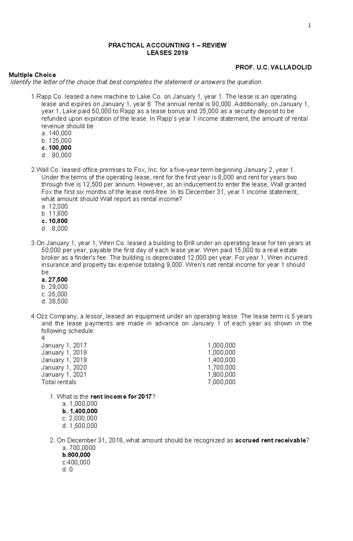 3 1 Practical accounting Practice - PRACTICAL ACCOUNTING 1 – REVIEW ...