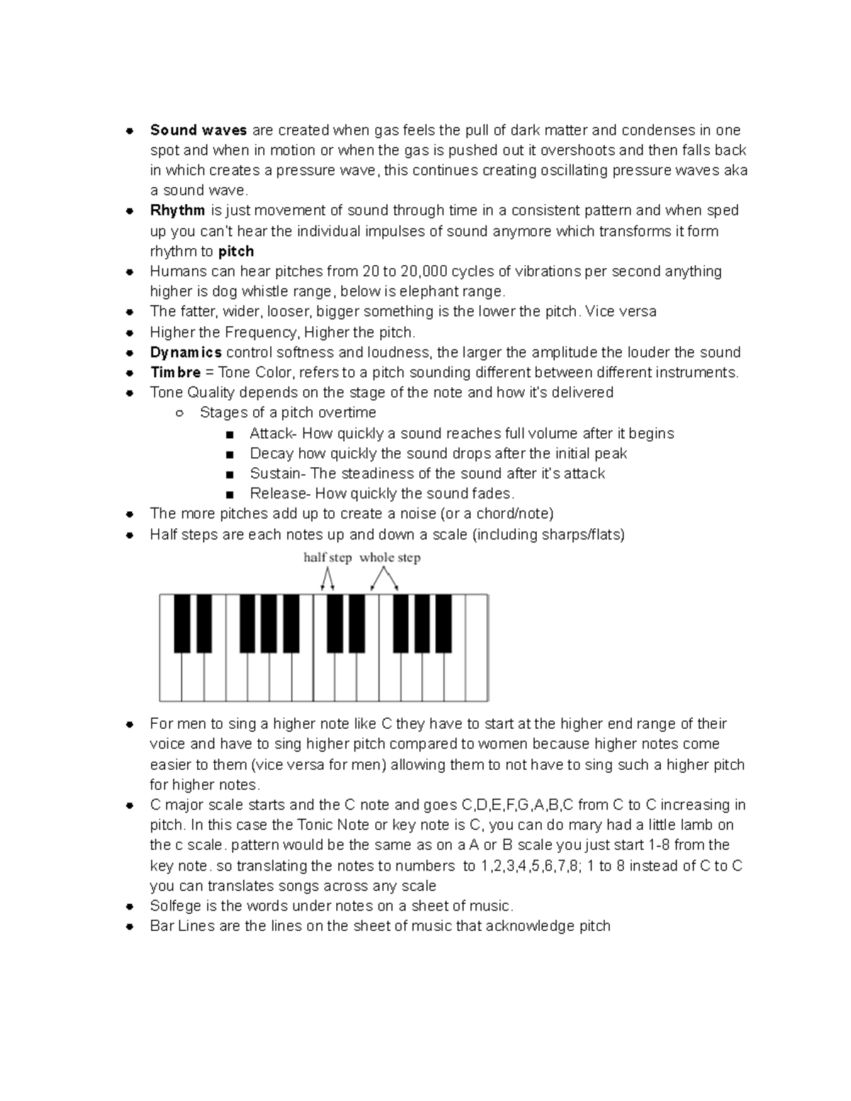 Music Appreciation Notes #1 Prehistoric Music - Sound waves are created ...