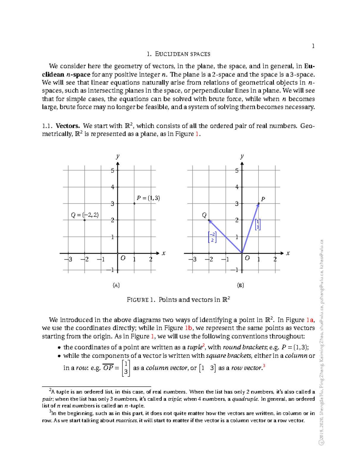 Linear Algebra-Intro-Chap1 - 2019, 2020, Shengda Hu, Ping Zhang ...