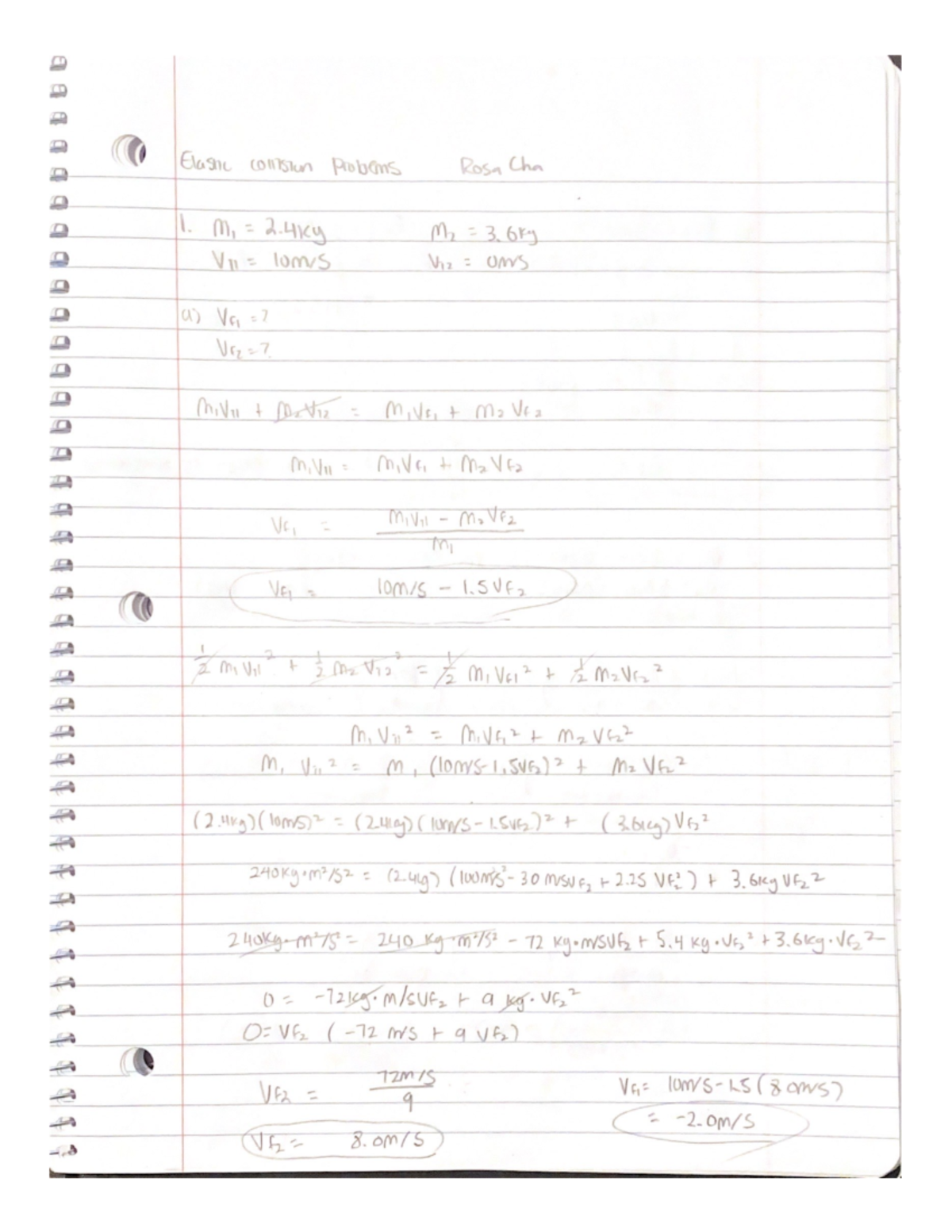 Elastic Collision Practice Problem And Answers Studocu elastic-collision-practice-problem-and-answers-studocu
