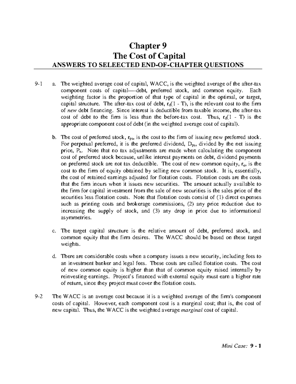 Chapter-9-the-cost-of-capital-answers-to-seleected-end-of-chapter ...