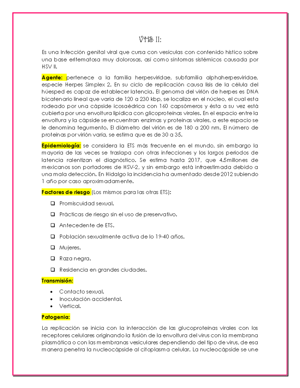 Virus Herpes Simple II, Chancroide, Mycoplasma, Donovanosis - VHS II ...