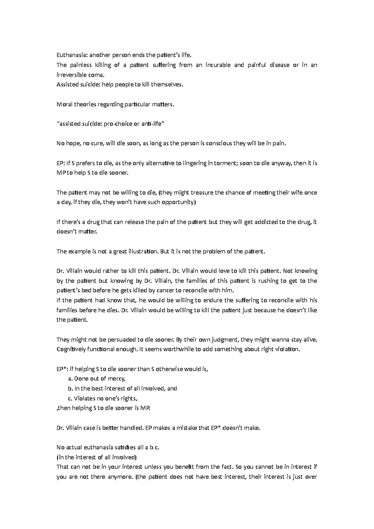 Euthanasia nov 11 - Lecturer: Earl Conee - Euthanasia: another person ...