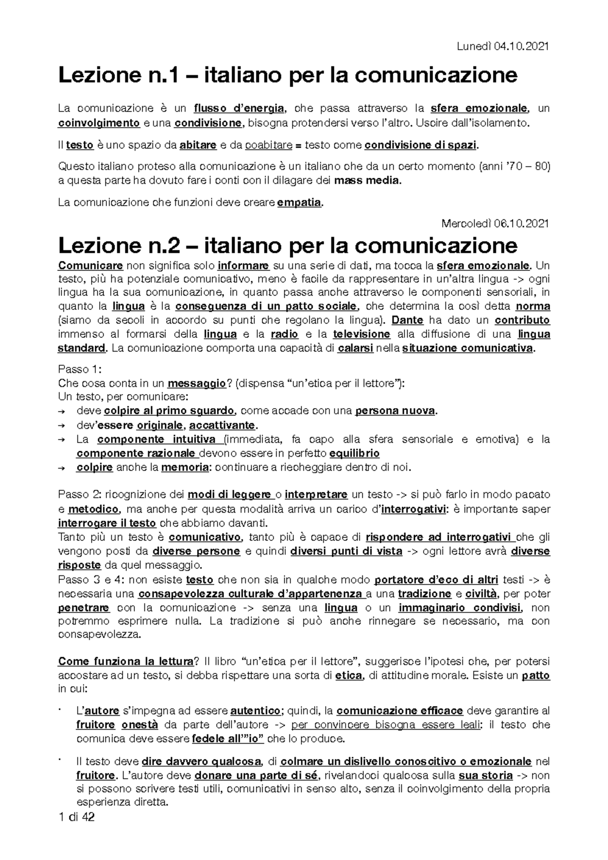 ITA PER Comunicazione - appunti corso completi it - Linguaggi dei media ...