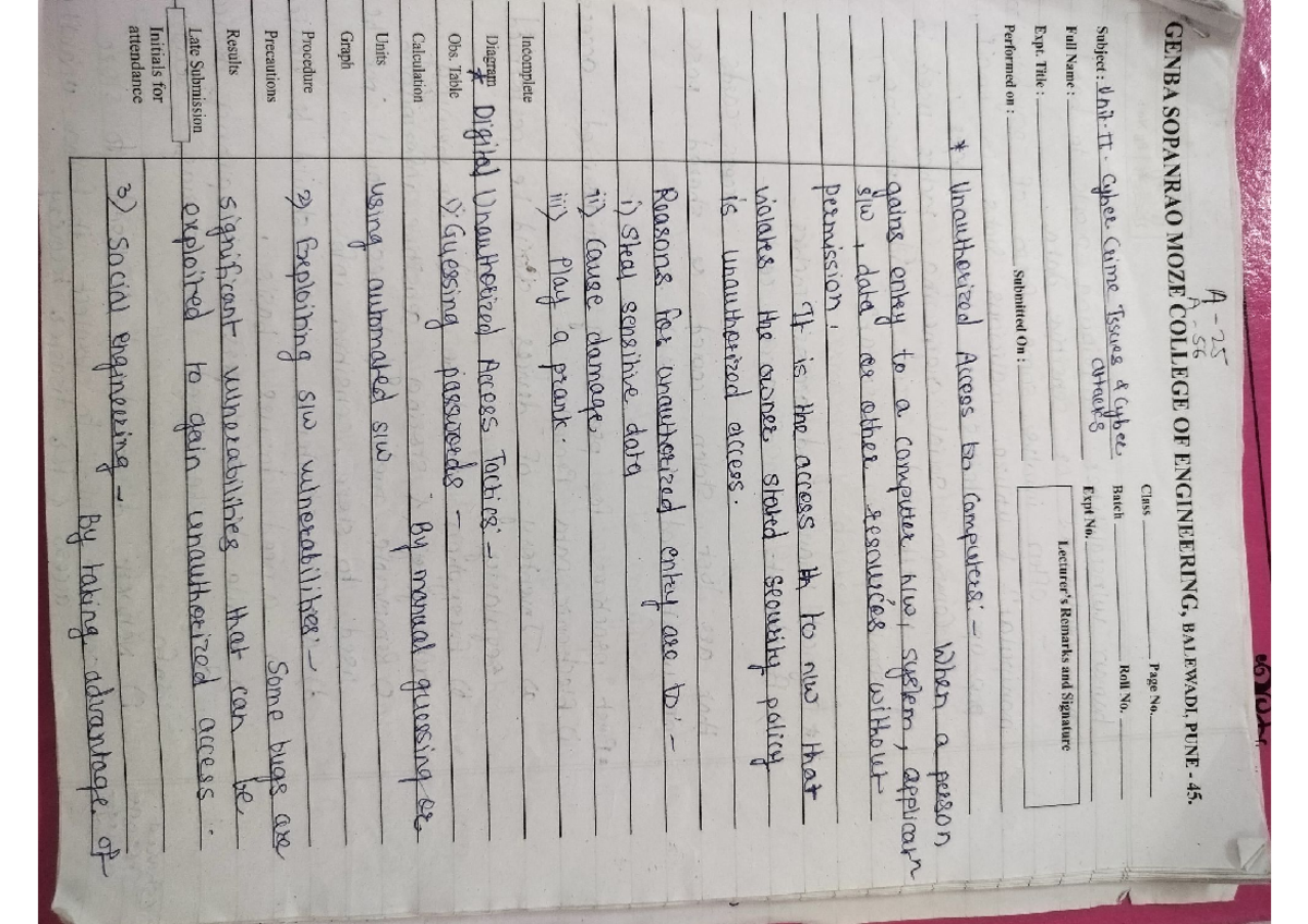 CSDF Unit 2 - CSDF Unit 2 notes - GENBA SOPANRAO MOZE COLLEGE OF ...