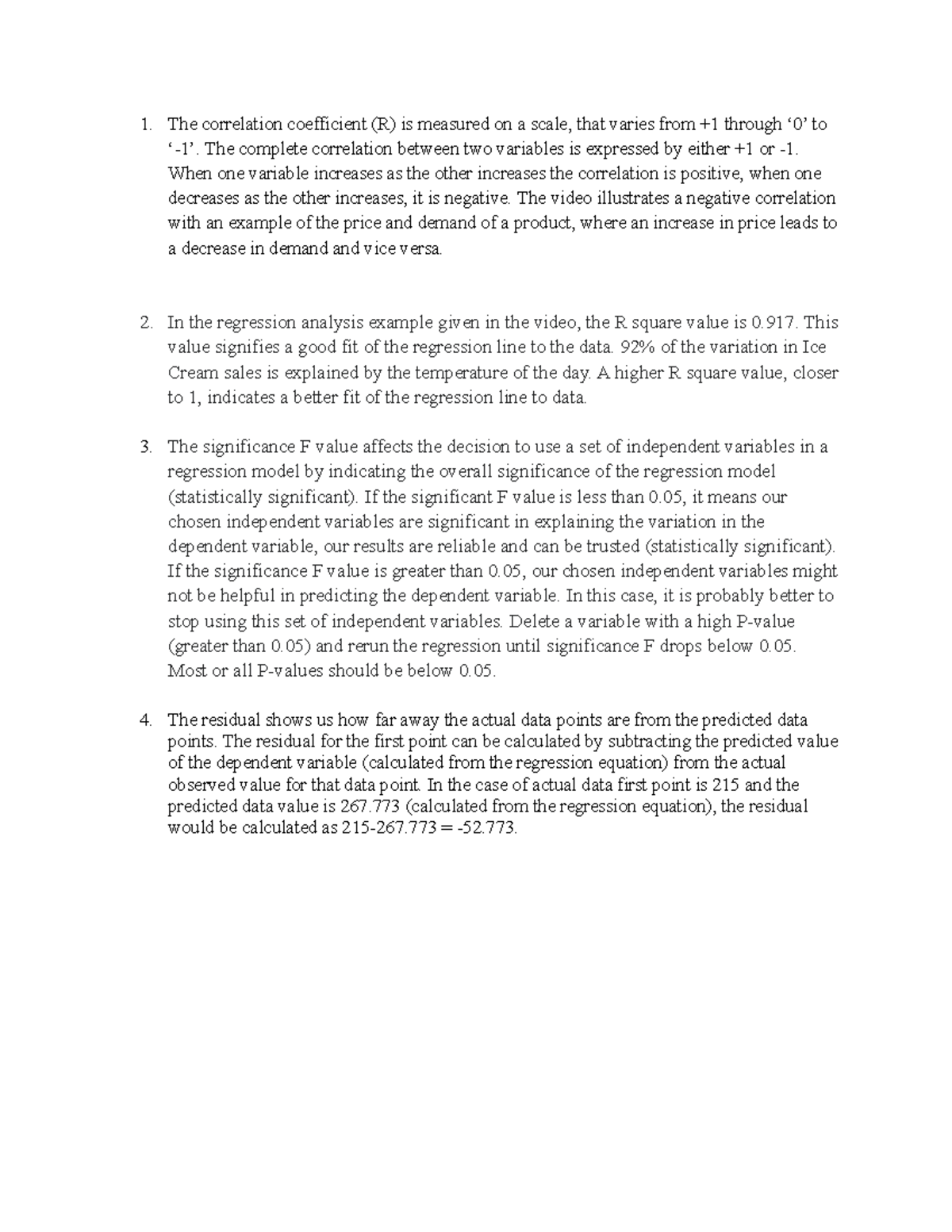 Week 9 The correlation coefficient - The correlation coefficient (R) is measured on a scale ...