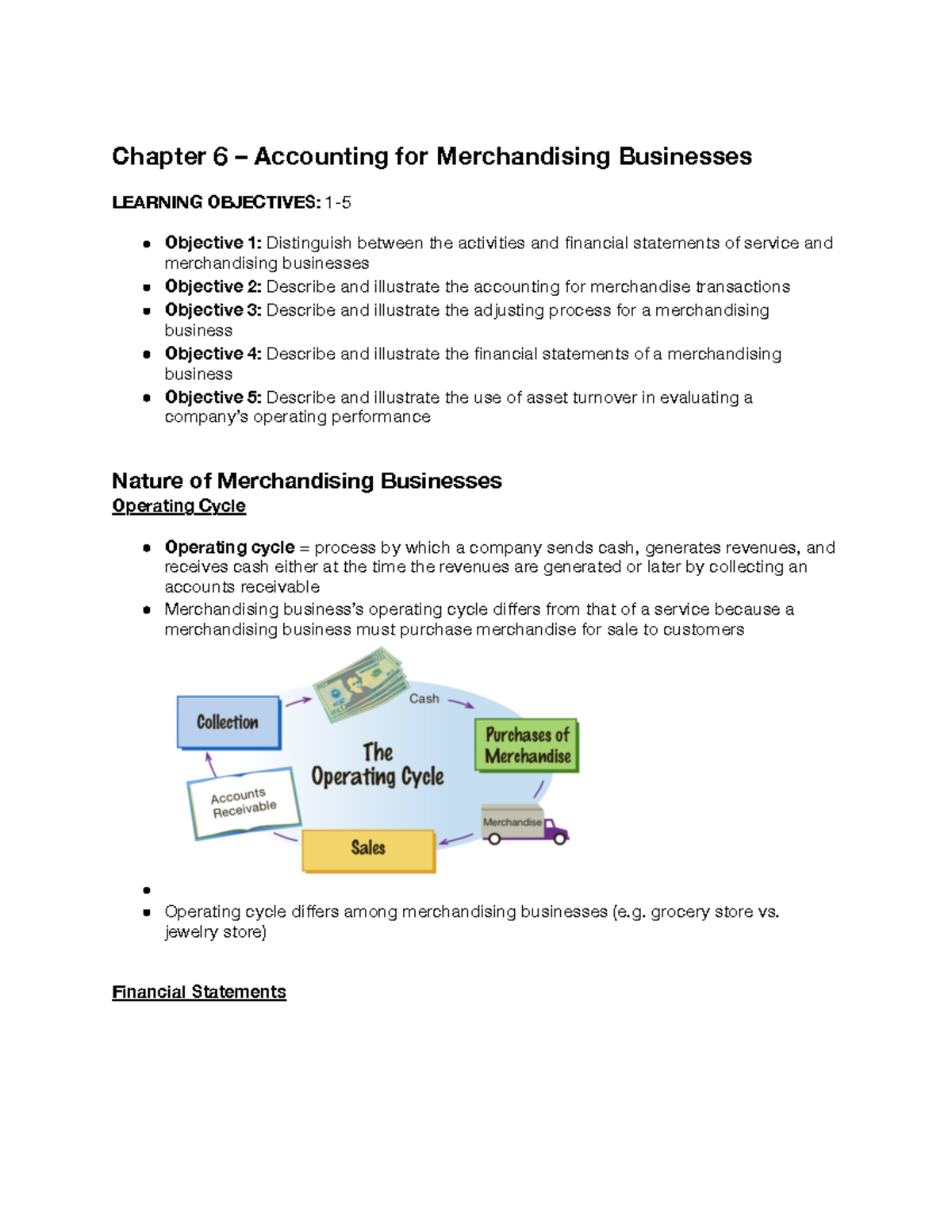 Chapter 6 - Fall 2019 - Chapter 6 – Accounting for Merchandising ...