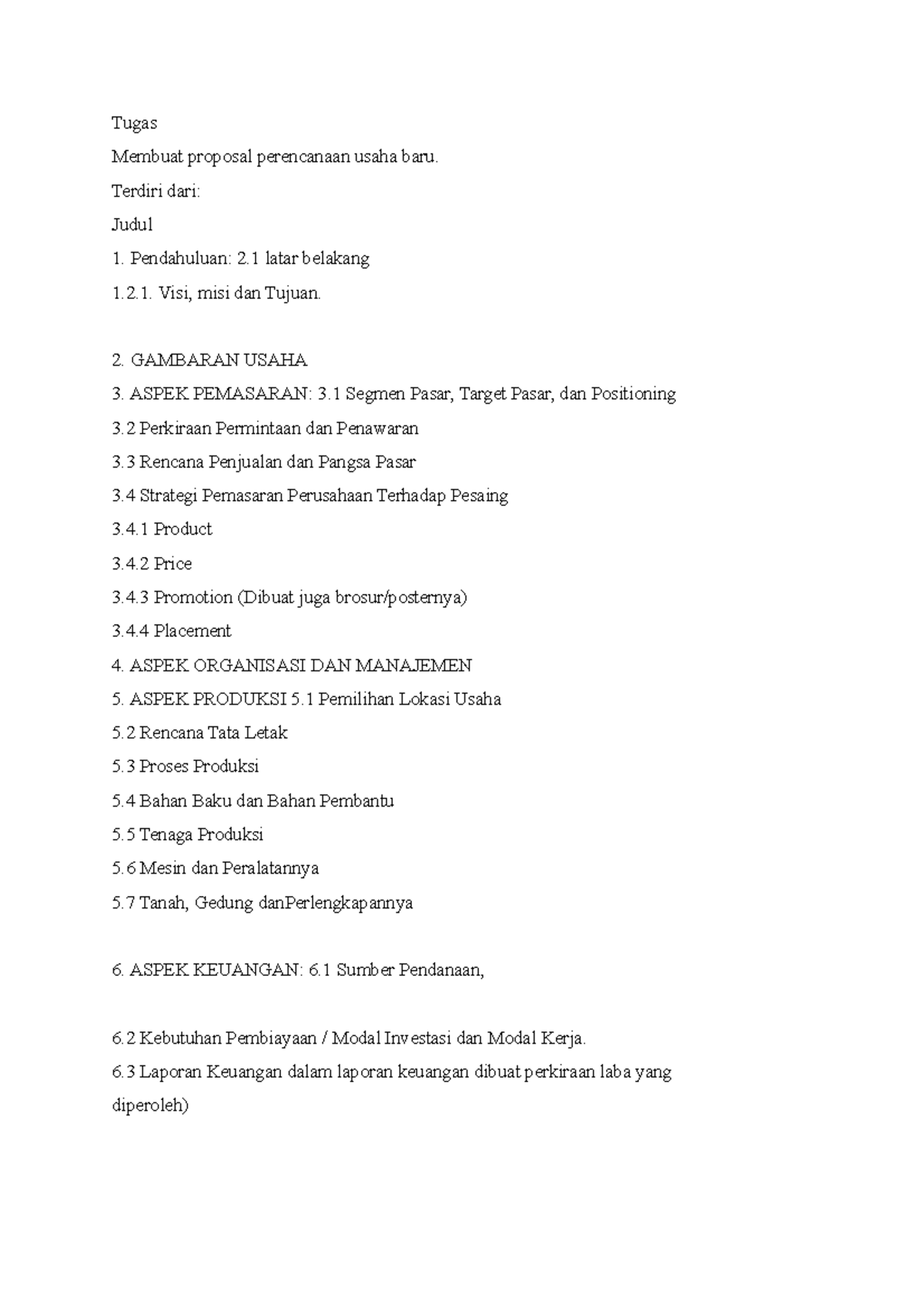 Tugas Pembuatan Proposal Dalam Kegiatan Usaha - Tugas Membuat proposal ...