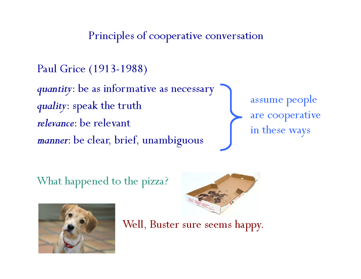 Lect13 lang3 acqn f print - Principles of cooperative conversation Paul ...