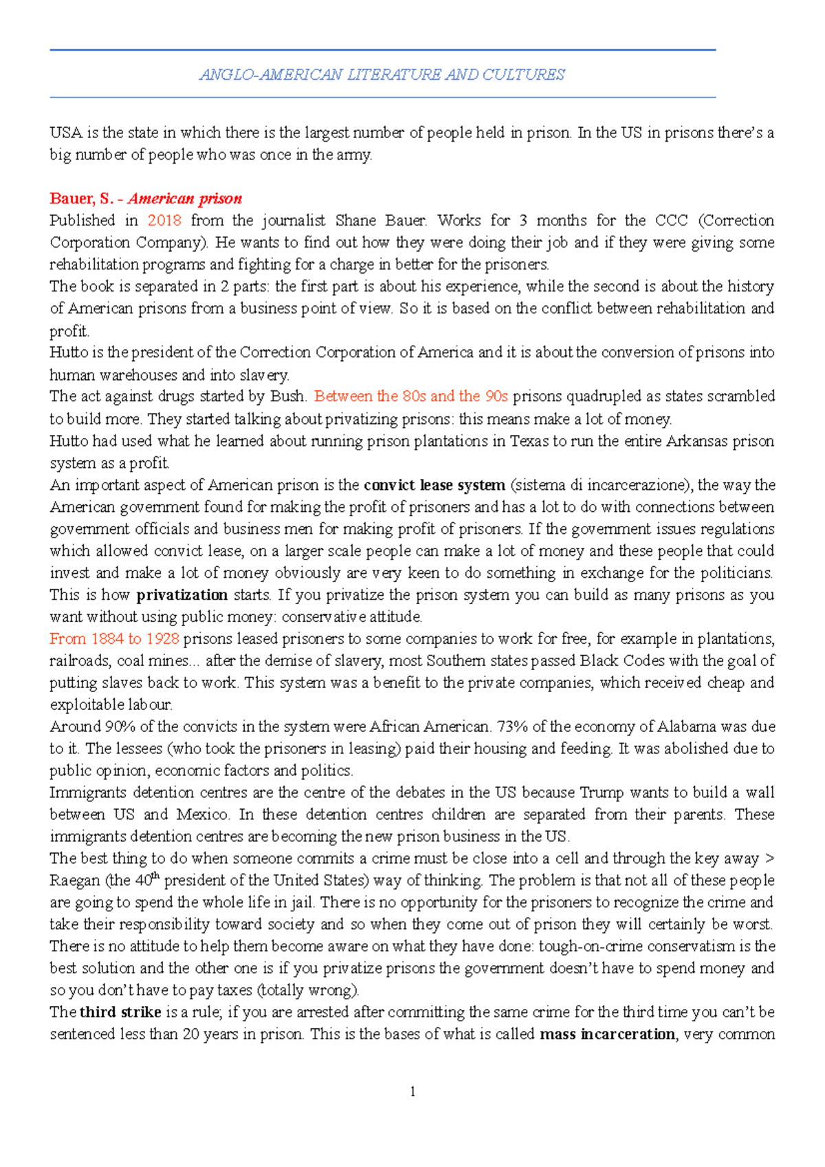 Anglo- American Literature AND Cultures - ANGLO-AMERICAN LITERATURE AND ...
