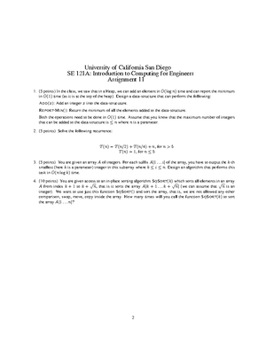 SE 121A Assignment 6 - Lab 6 October 13, 2021 For all questoins, please ...