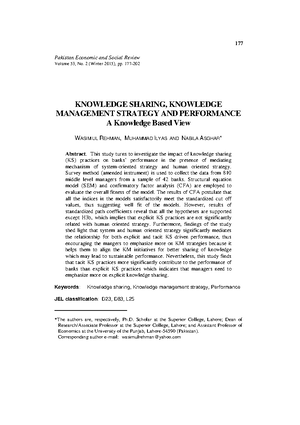 04-Impact of Knowledge Sharing-Rizwan Danish - Journal of Quality and Technology Management ...